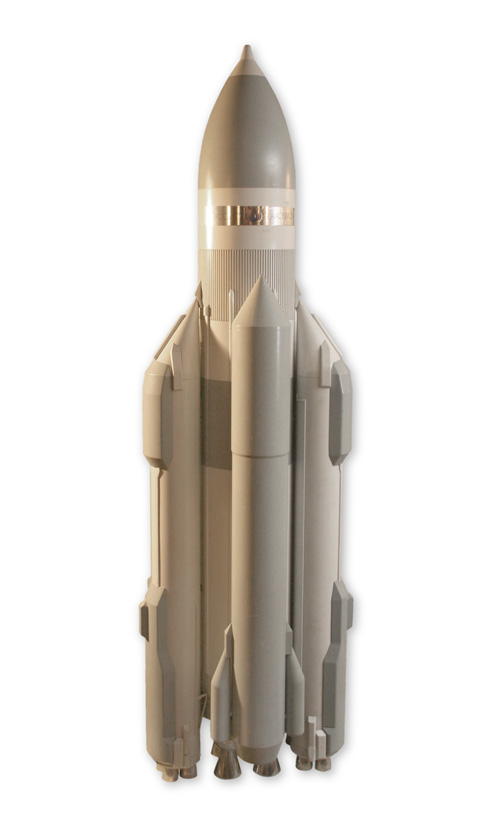 Back side of the model