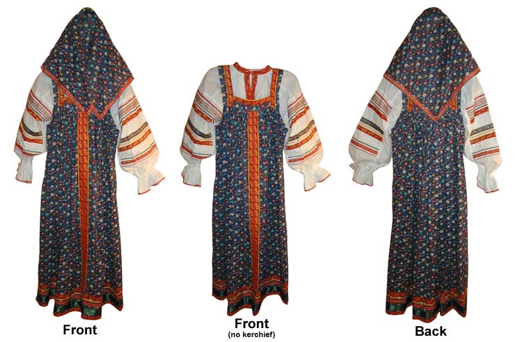 The sarafan consists of 3 things: