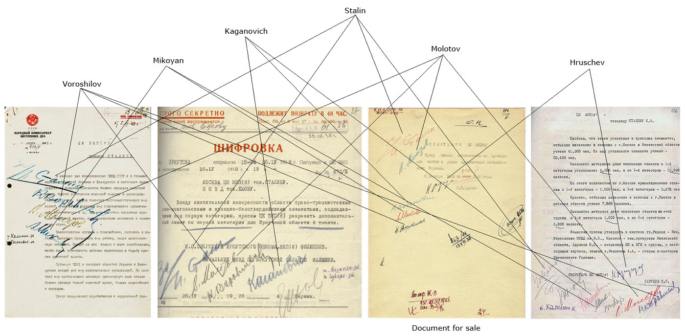 I found the 3 signed documents in Wikipedia. They are presented below ...